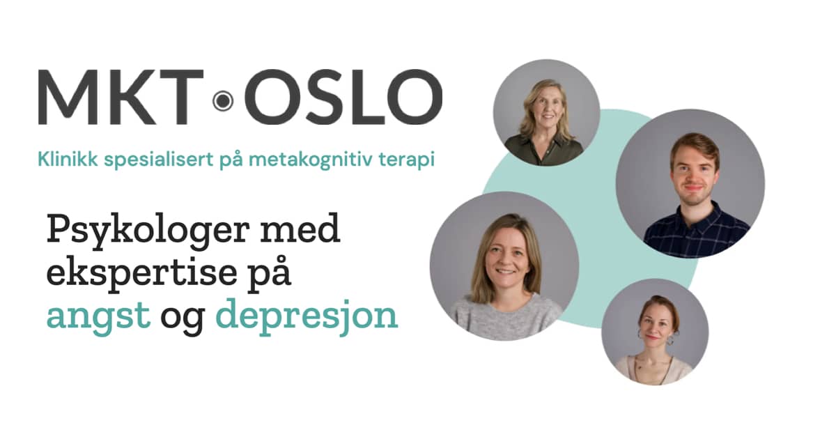 Psykologer med ekspertise på angst og depresjon - MKT-Oslo